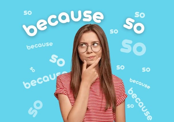 Чем отличаются Because и So — Объясняем за 15 Секунд!