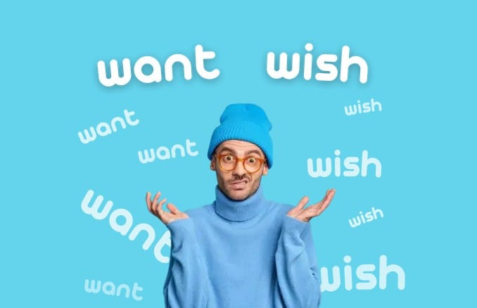 Чем отличается Want и Wish — Объясняем за 15 Секунд!