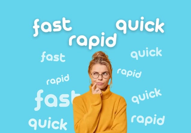 Чем отличается Fast, Quick, Rapid — Объясняем за 15 Секунд!